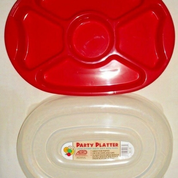 Kitchen | Vintage Rare 5 Compartment Party Platter Divided Snack | Poshmark